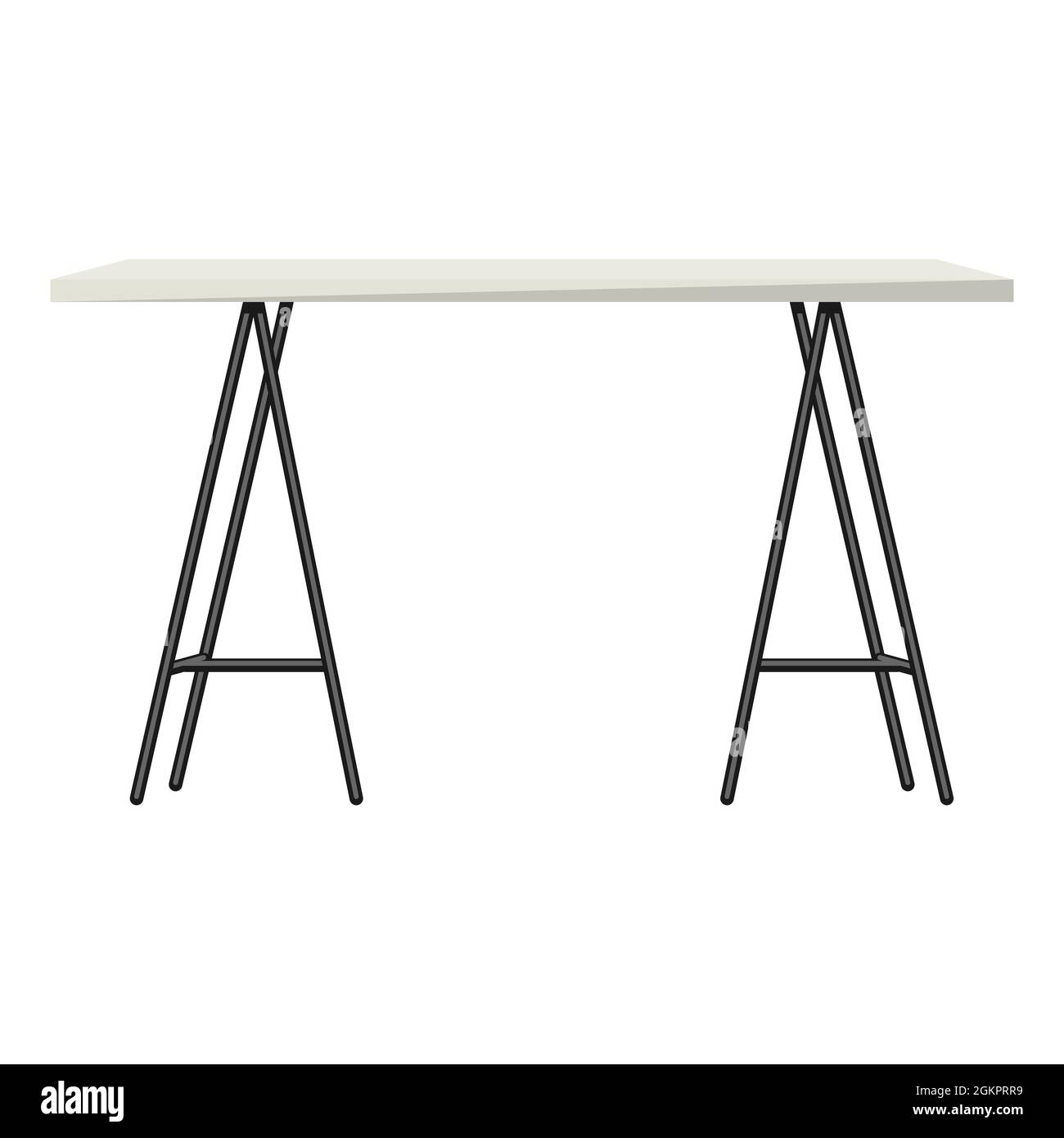 Illustration of table. Interior object and home design creation Stock ...