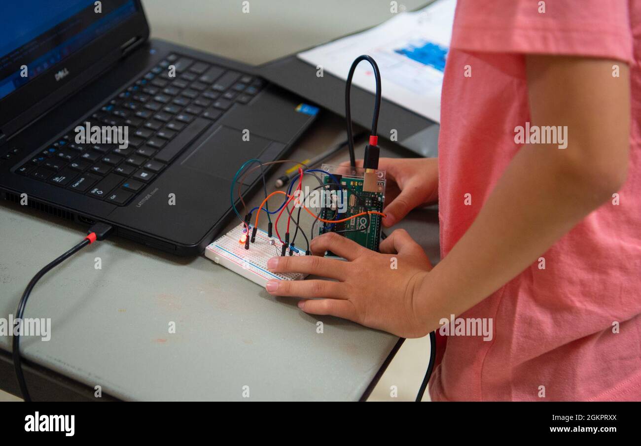 Circuit boards were used to teach the students from the Science ...