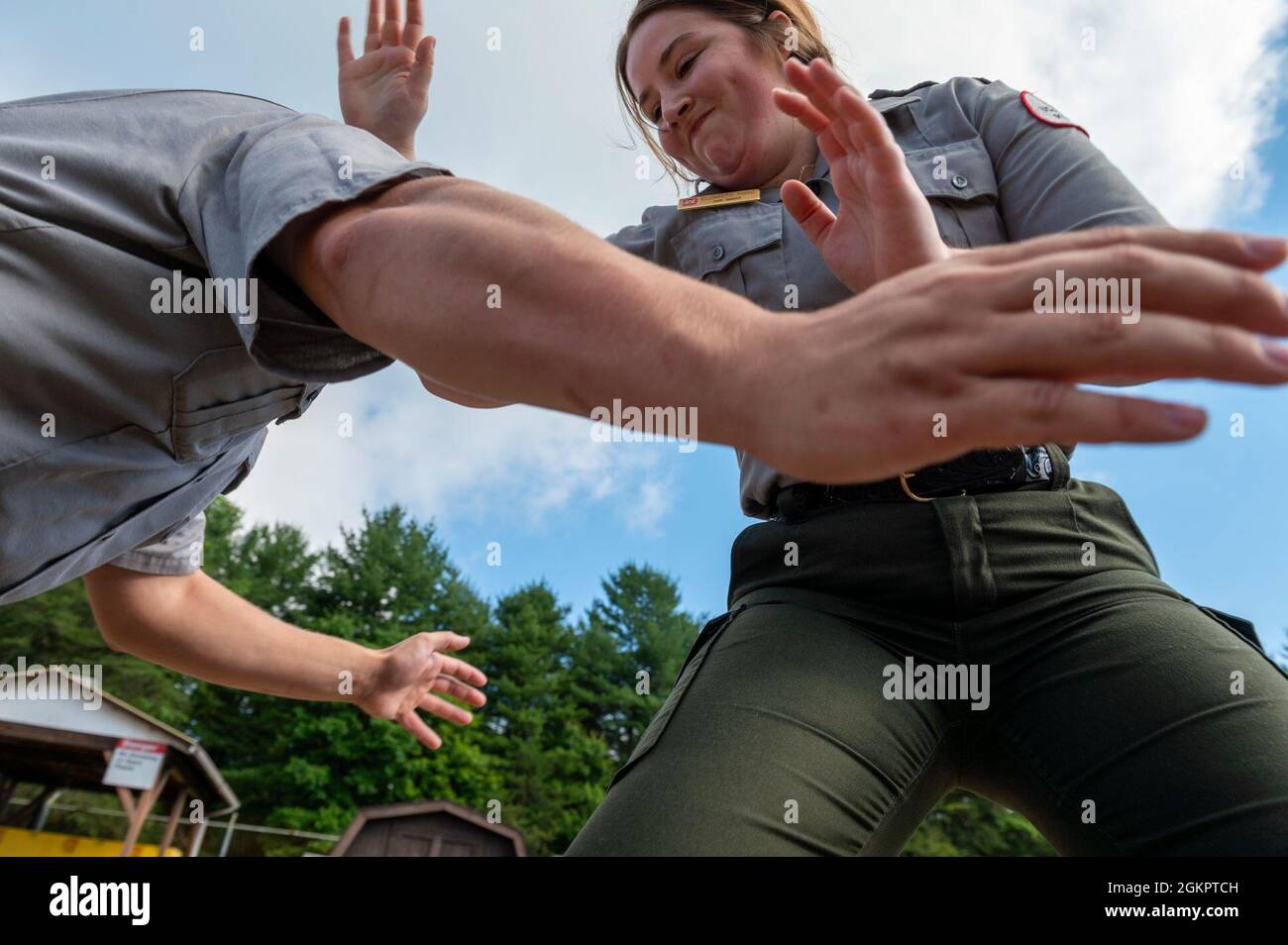 Elizabeth Mayo, park ranger for the U.S. Army Corps of Engineers ...