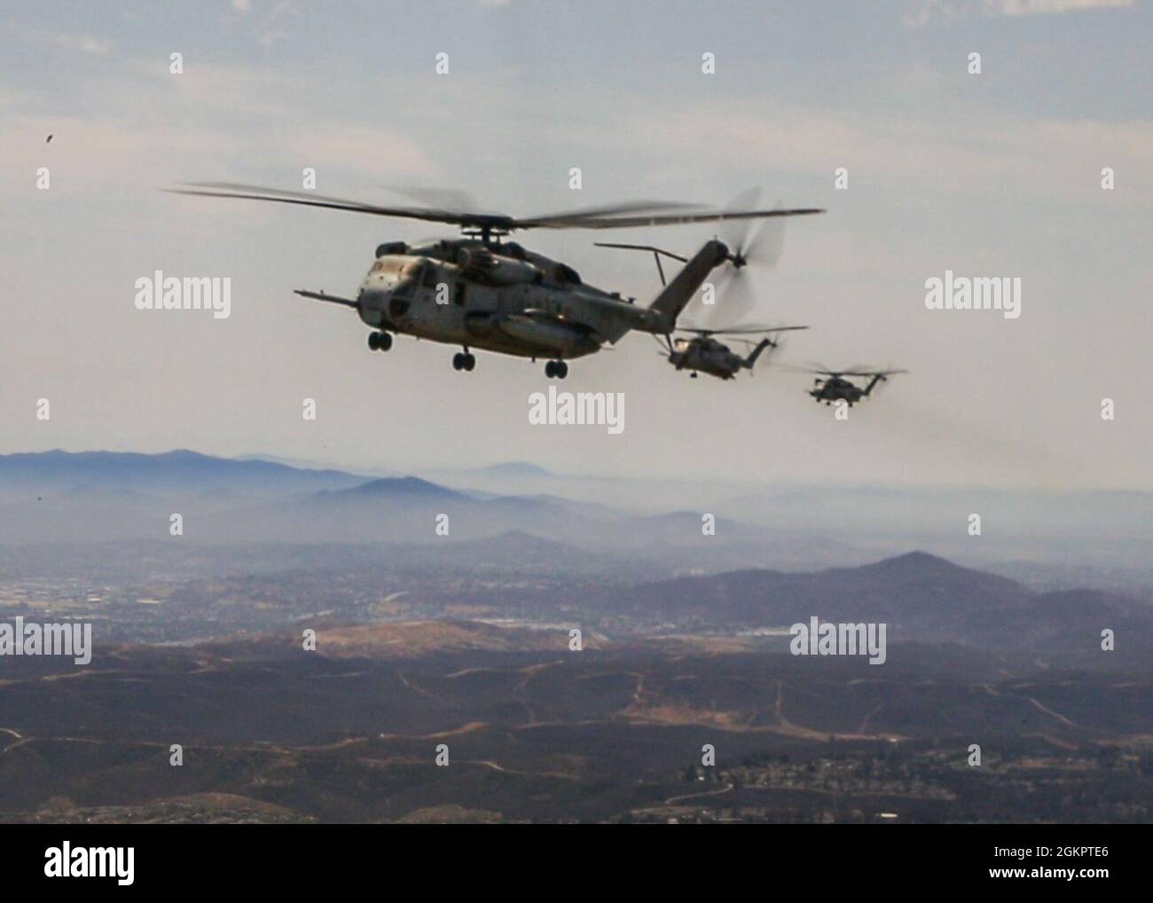 U.S. Marines Corps CH-53E Super Stallions from Marine Heavy Helicopter ...