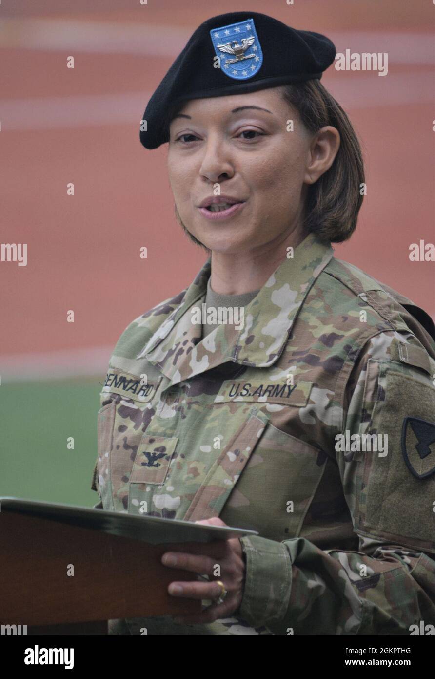 Col. Lisa Rennard, incoming commander, 403rd Army Field Support Brigade ...