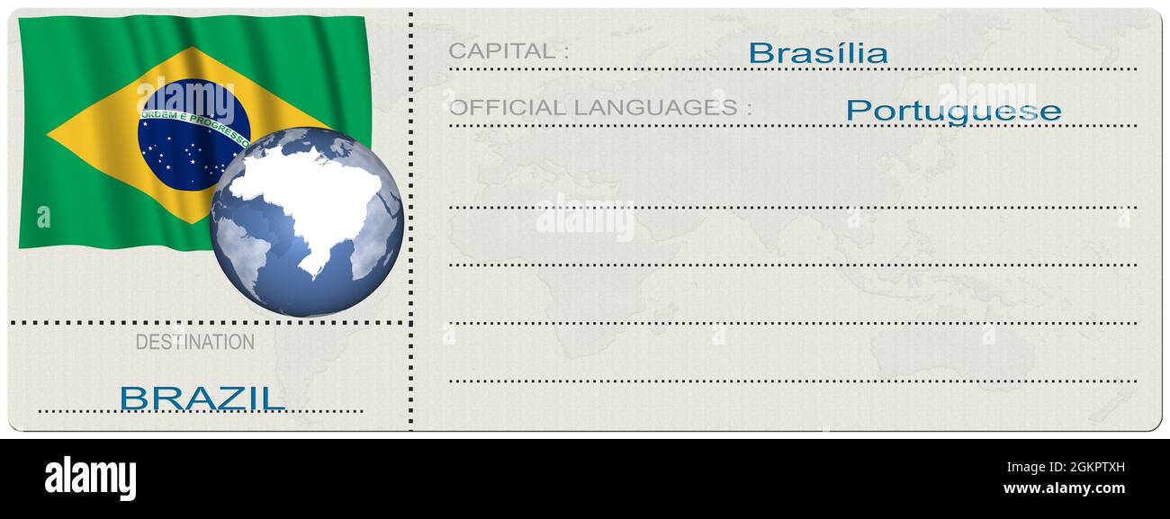 Document passport brazil travel hi-res stock photography and images - Alamy