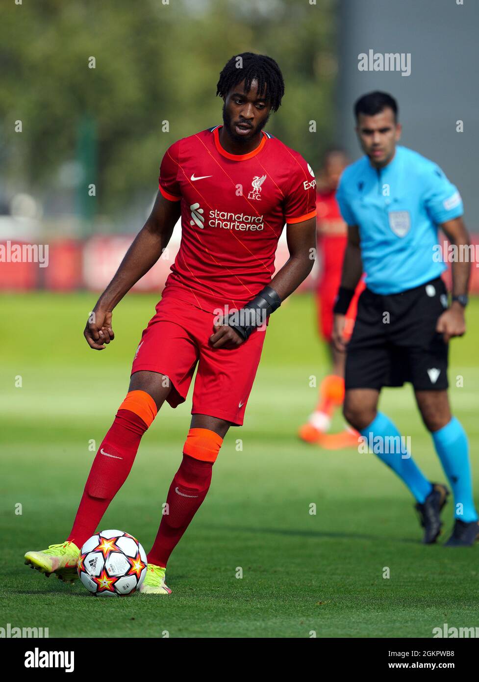 Liverpool's James Balagizi during the UEFA Youth League, Group B match ...