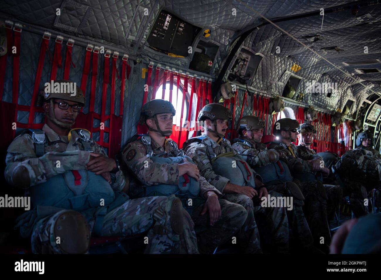 Airmen of the 93d AGOW Base Defense Group, 14 ASOS and U.S. Army ascend ...