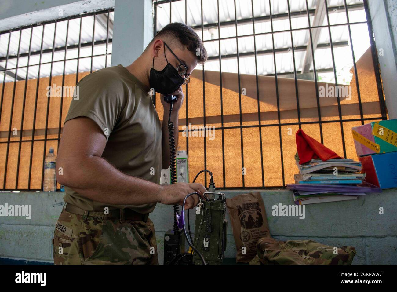 U.S. Army Spc. Michael LoRusso, a radio operator maintainer with the ...