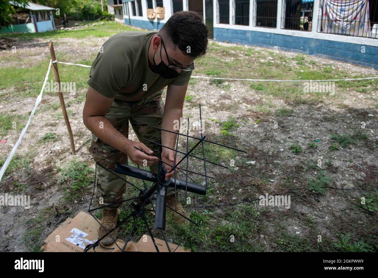 U.S. Army Spc. Michael LoRusso, a radio operator maintainer with the ...