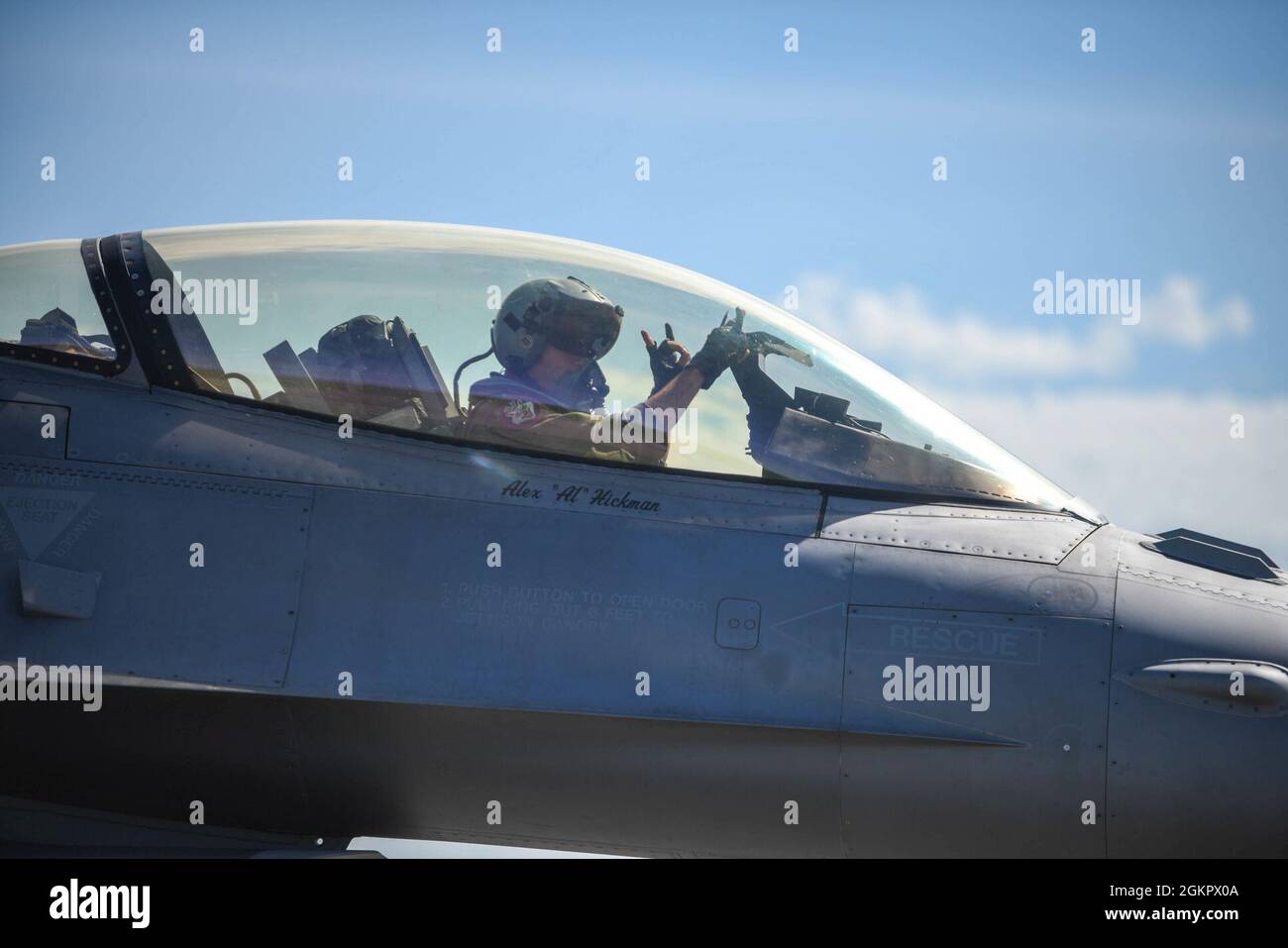 A South Dakota Air National Guard F-16 Fighting Falcon of the 114th ...
