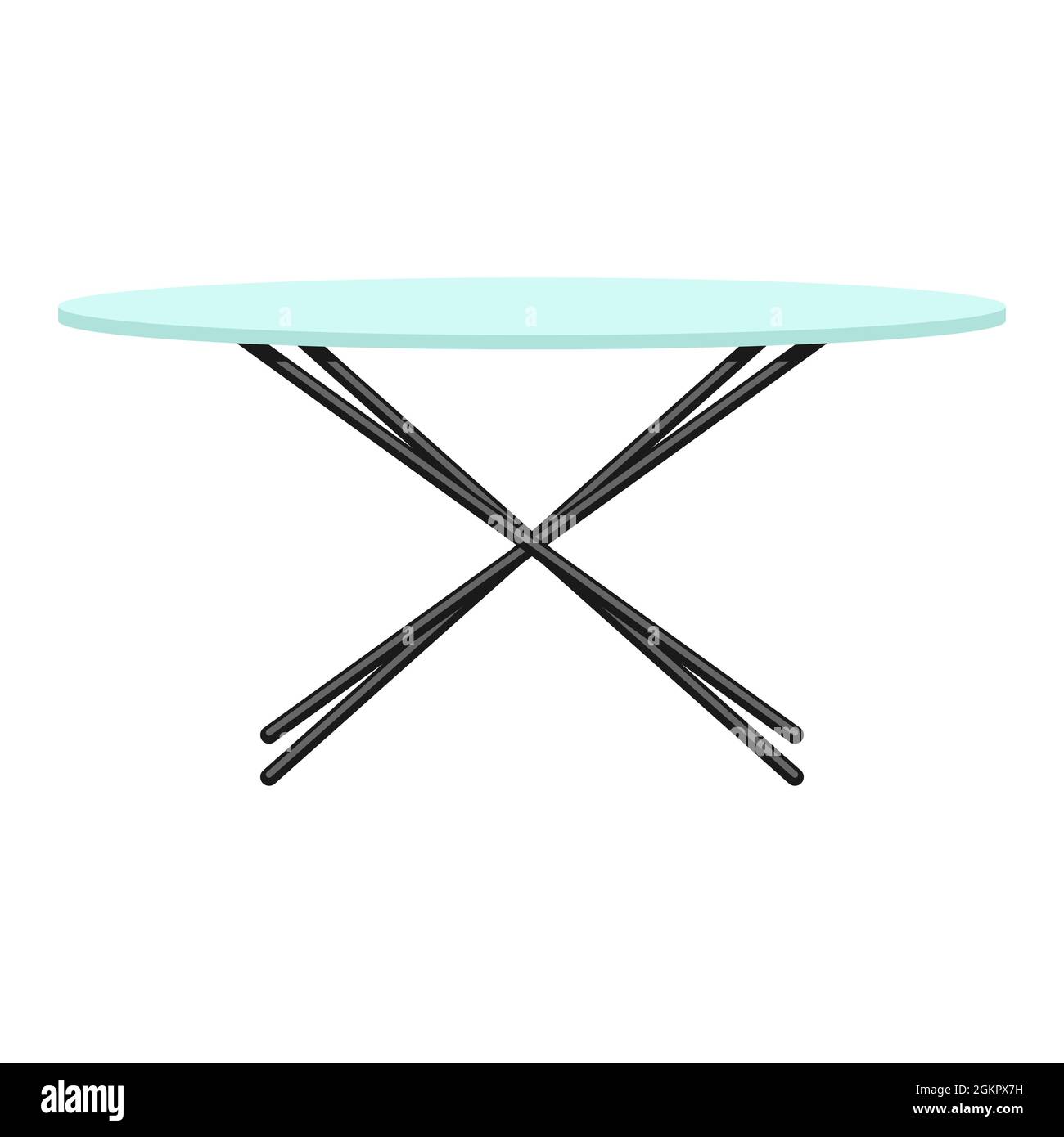 Illustration of table. Interior object and home design creation Stock ...