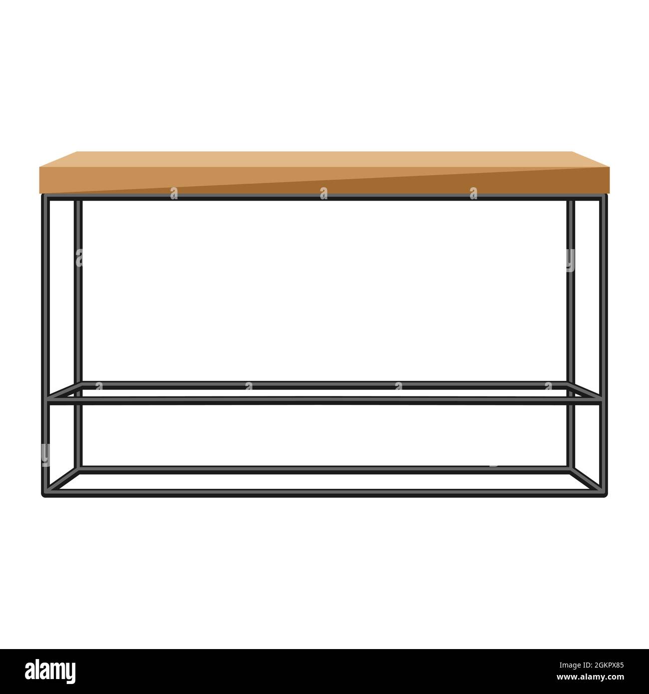 Illustration of table. Interior object and home design creation Stock ...