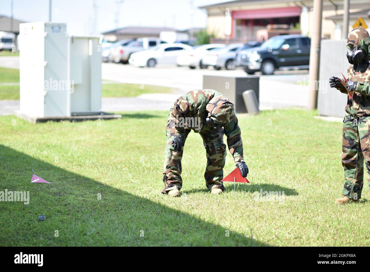 U.S. Air Force Airmen with the 183d Wing’s Force Support Squadron practice hands on concepts ...