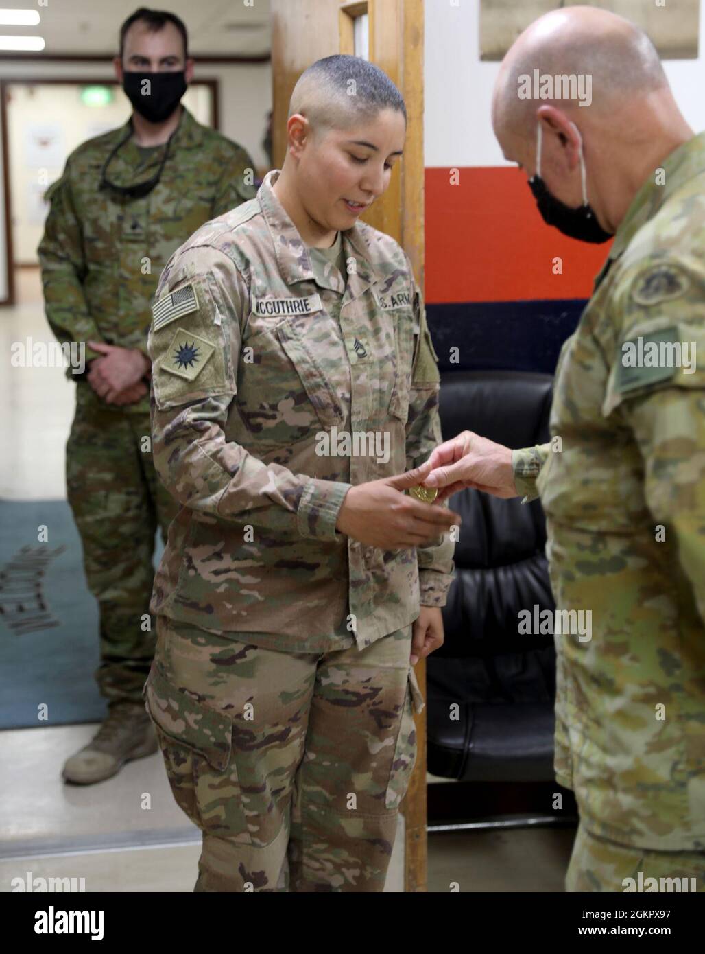 Sgt. 1st Class Lois McGuthrie, left, a Sustainment Automation Support ...