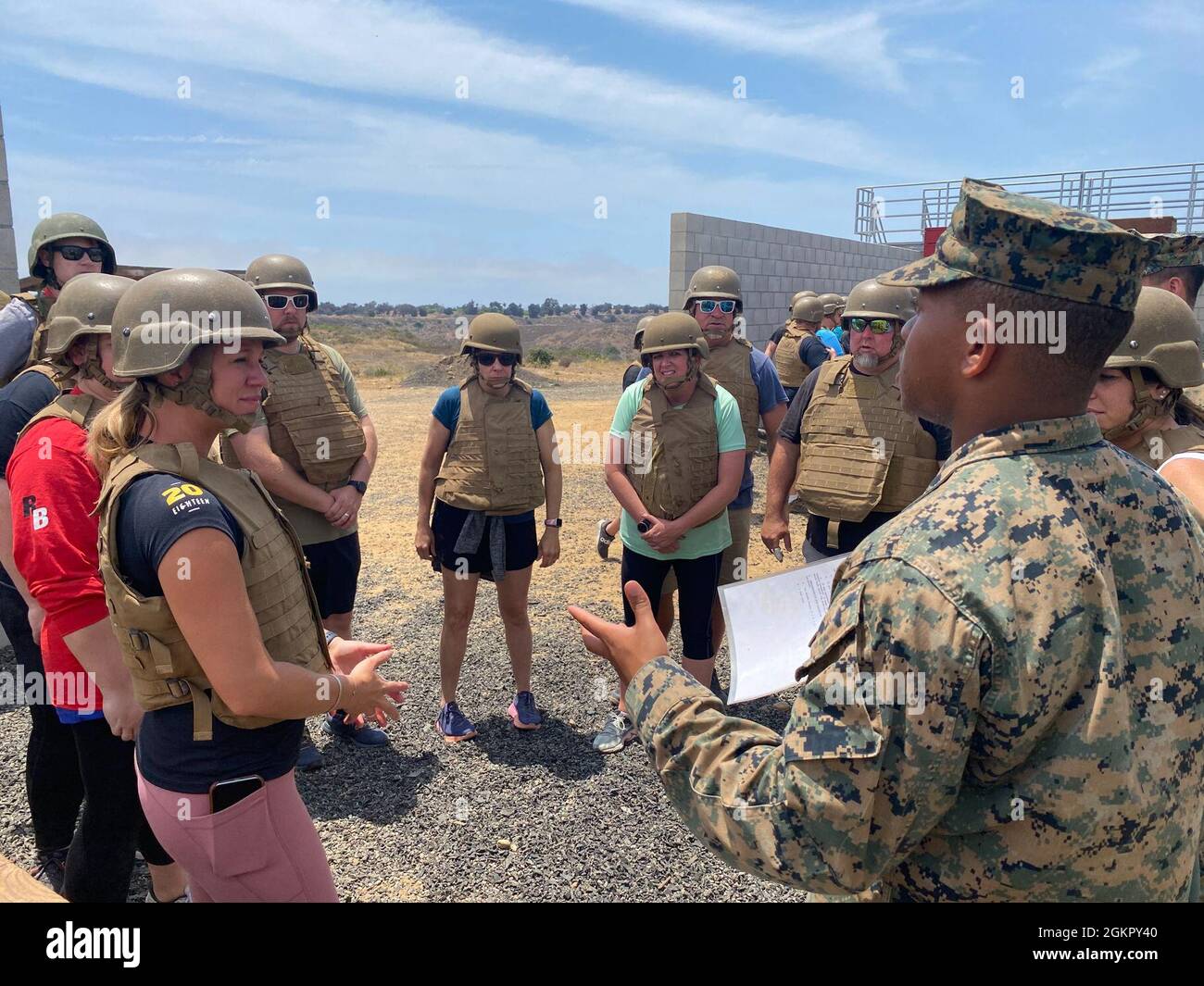 Educators from the 9th recruiting district participate in a live fire ...