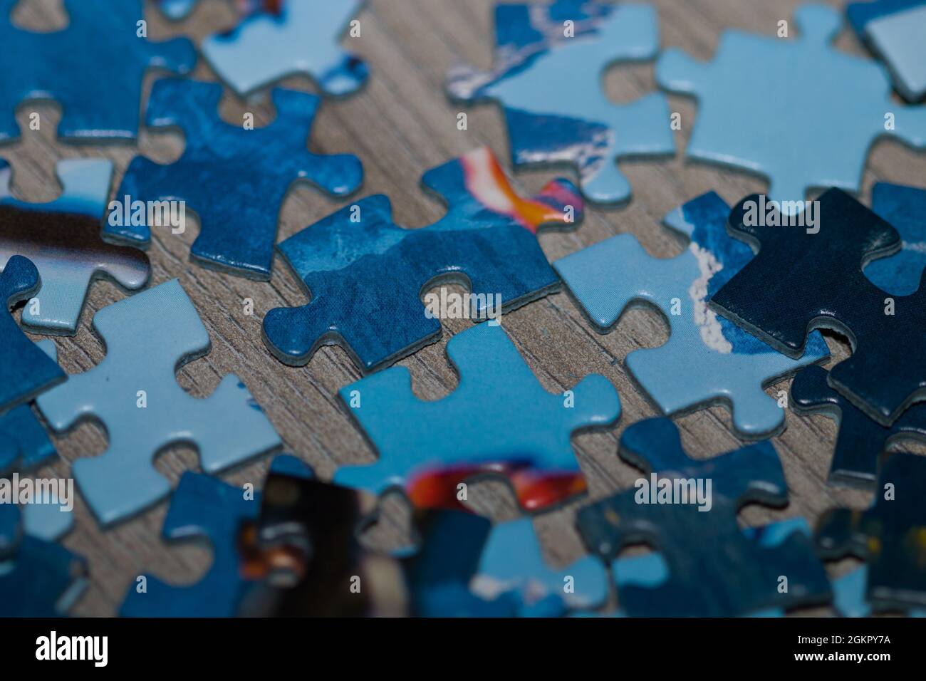 Pieces of a puzzle Stock Photo - Alamy
