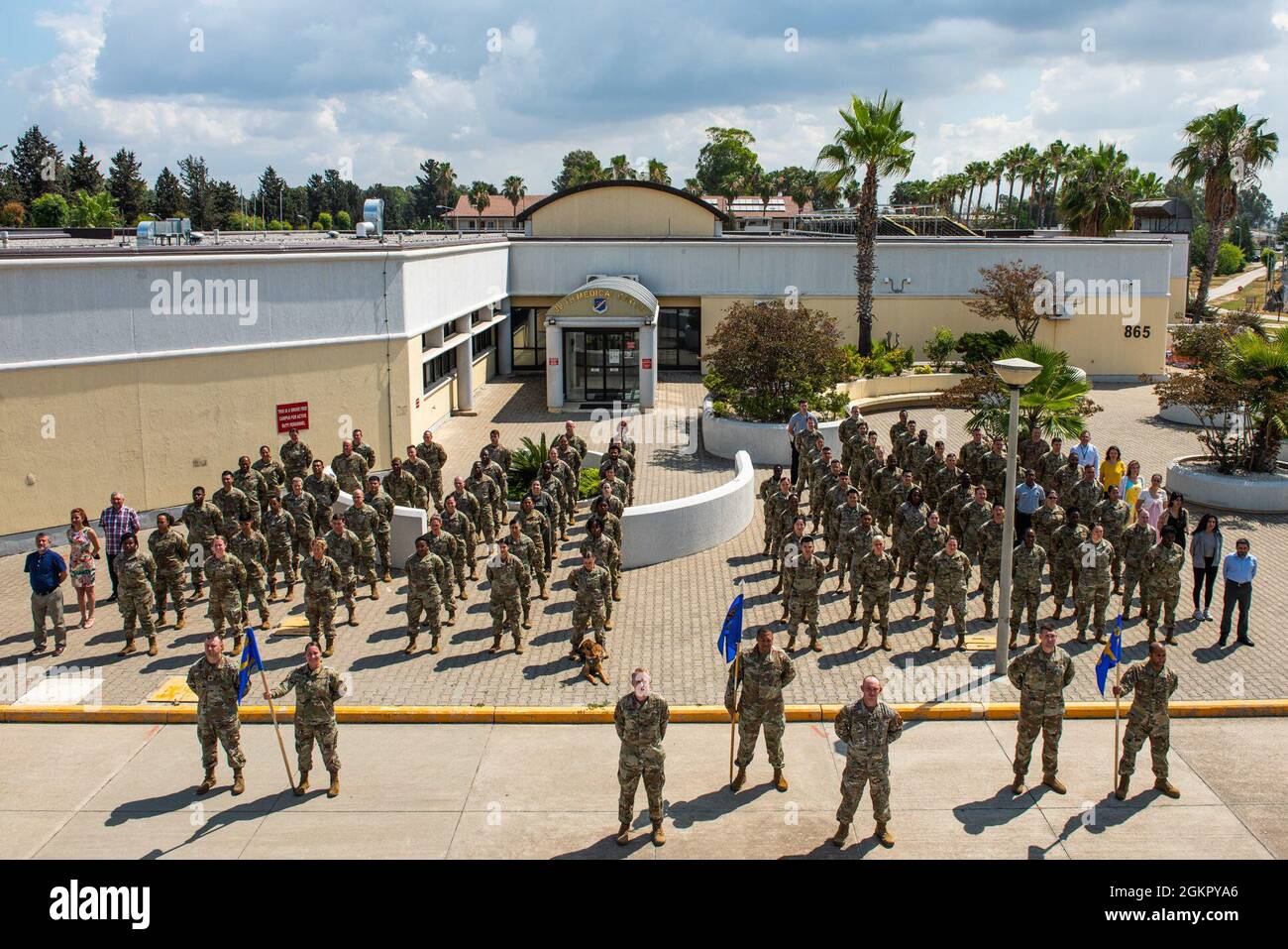 Members of the 39th Medical Group stand in formation at Incirlik Air ...