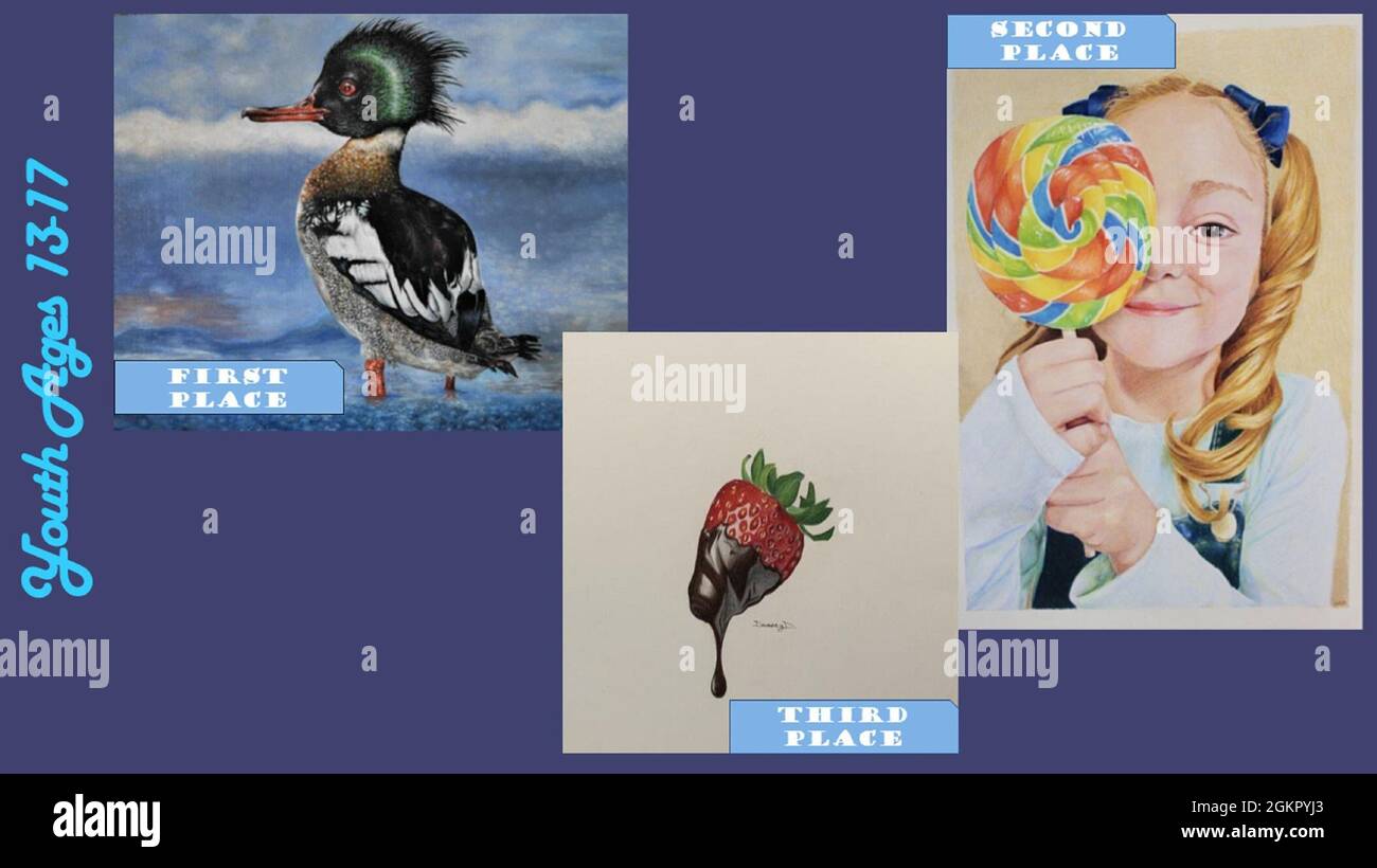 Youth Ages 6-8 1st Place: Eason Becker, Hill AFB, Utah, “Eisley Smiles ...