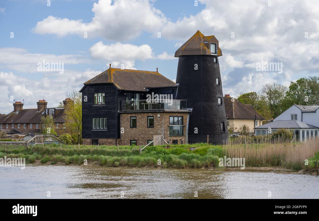 Old historic listed South Marsh tower mill, a repurposed windmill ...