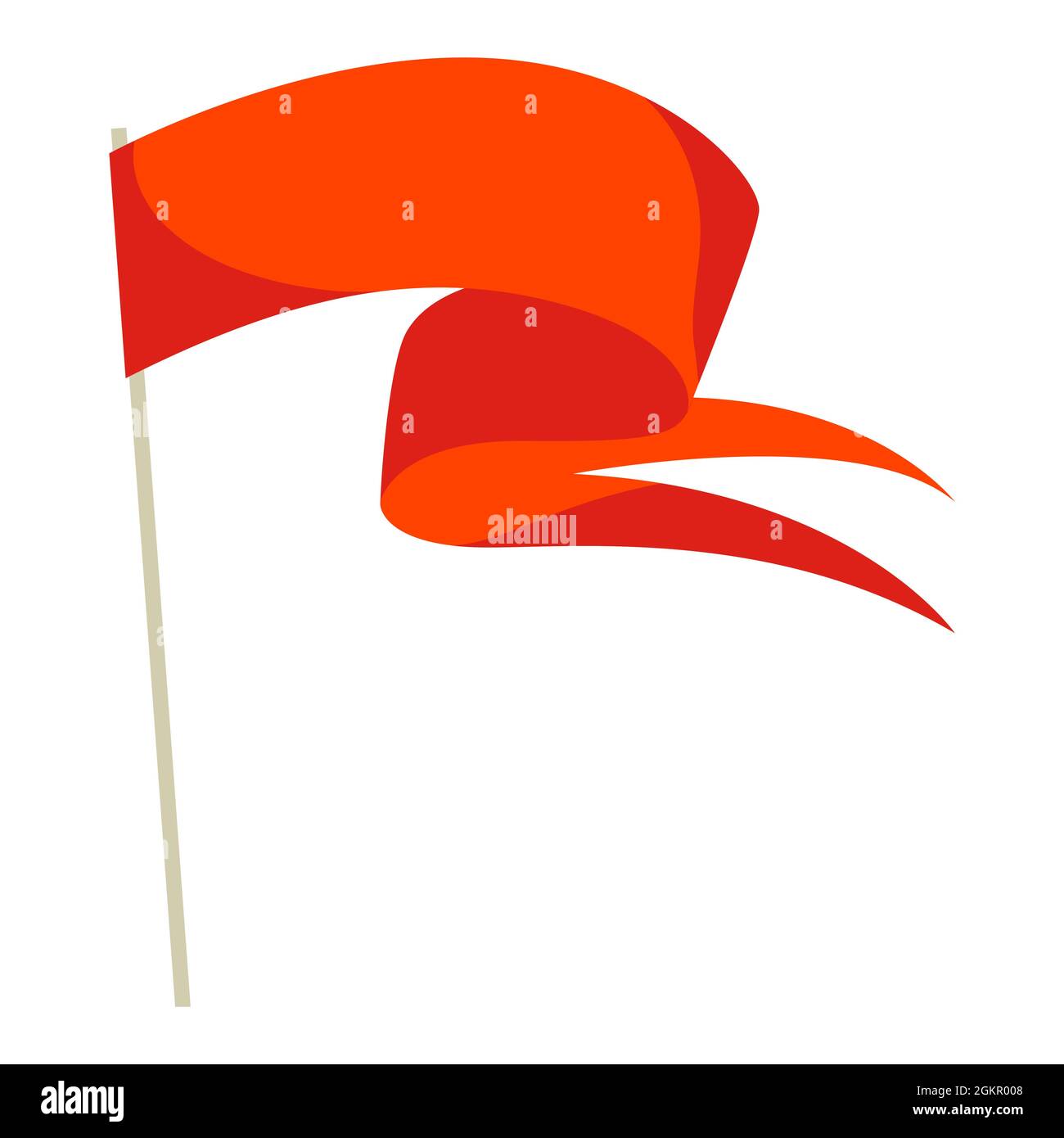 Illustration of flag. Award for sports or corporate competitions Stock ...
