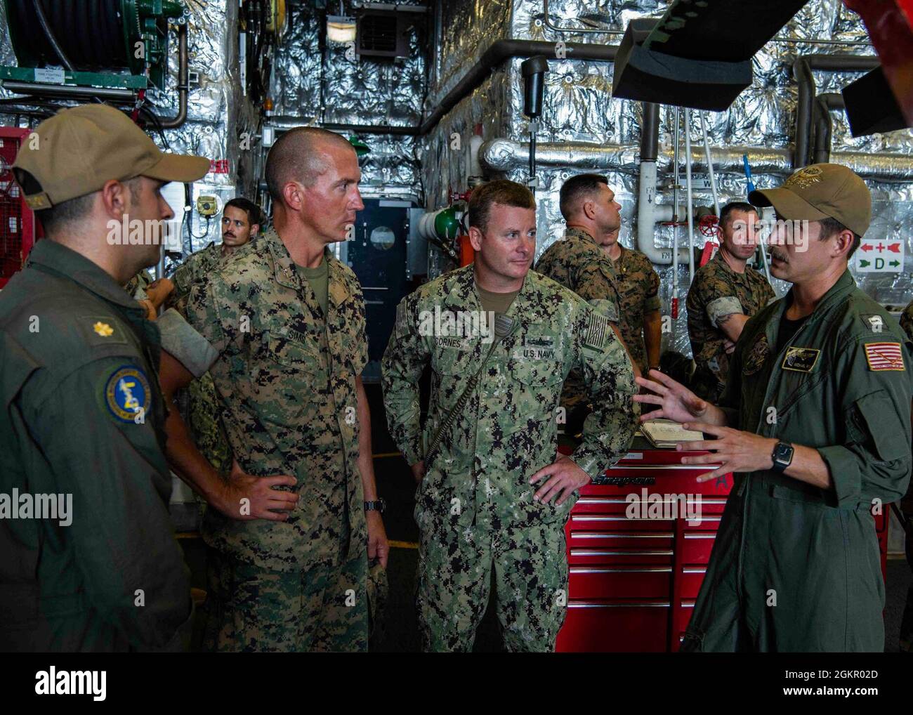 OKINAWA, Japan (June 16, 2021) Lt. Michael J. Ryan, right, from Detroit ...