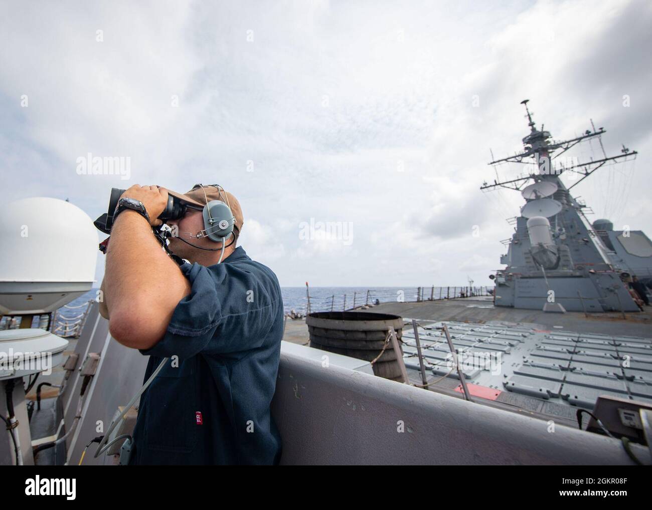 Seaman Jacob Bemis, from Cabot, Arkansas, assigned to the Arleigh Burke ...