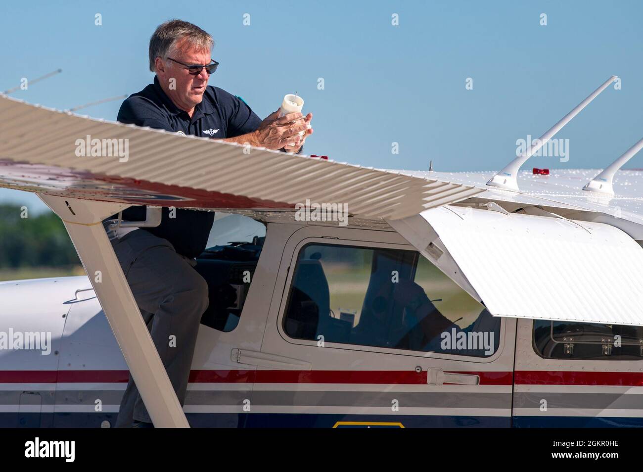 Civil Air Patrol Lt Col. Jeff Thompson, a pilot with the Civil Air ...