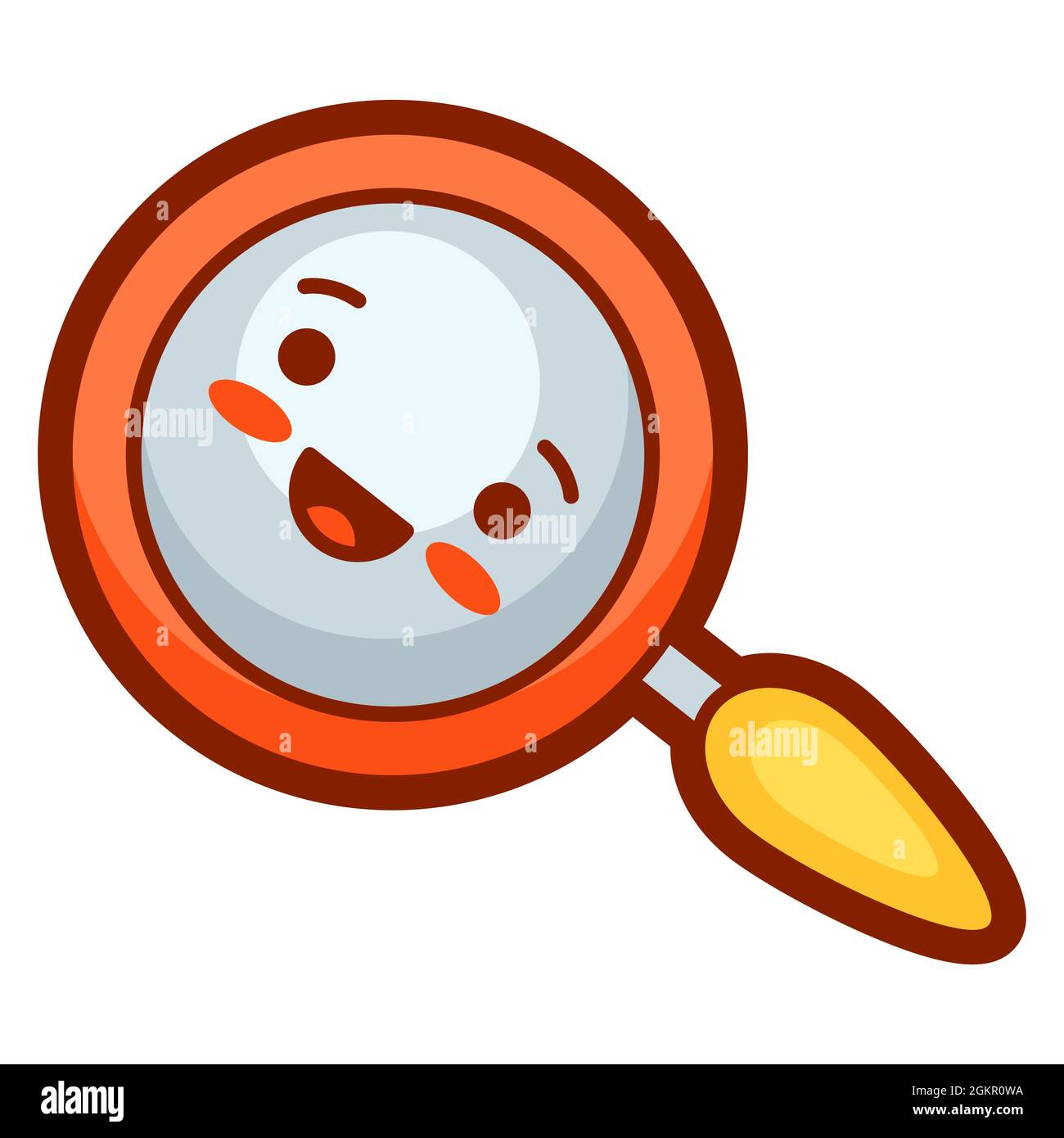 Magnifying glass kawaii character hi-res stock photography and images ...
