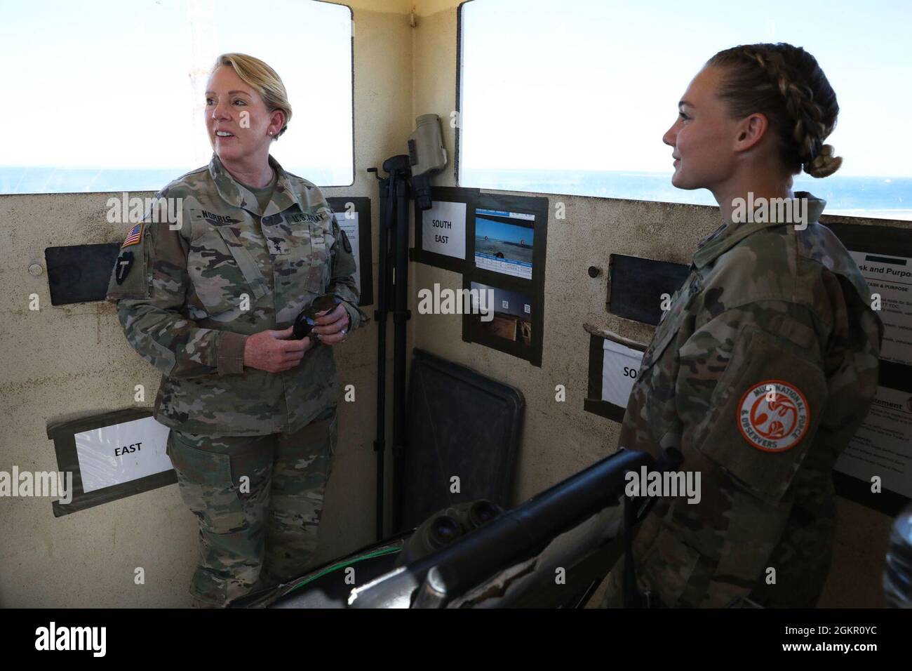 The Adjutant General of Texas, Maj. Gen. Tracy Norris, talks with ...