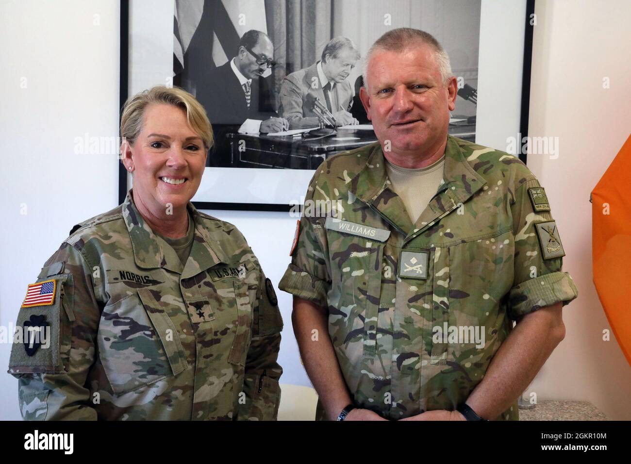 The Adjutant General of Texas, Maj. Gen. Tracy Norris, poses with the ...