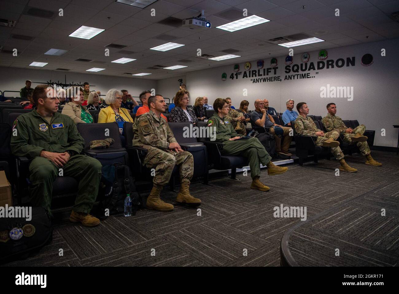 Gen. Jacqueline Van Ovost, Air Mobility Command commander, and AMC ...