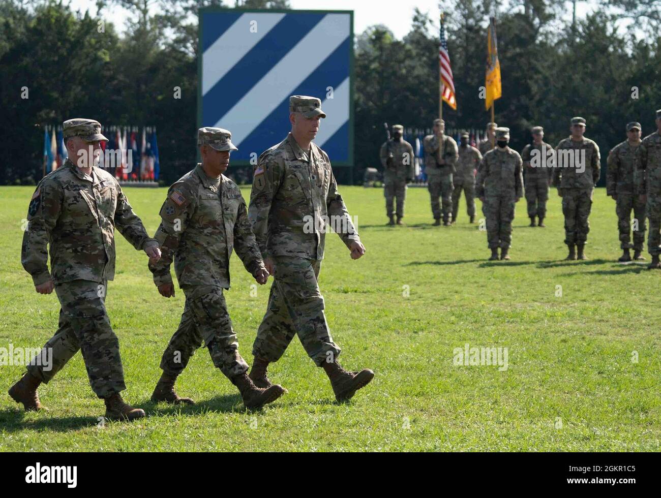 Lt. Col. Daniel G. Hodermarsky, left, incoming commander of the 3rd ...