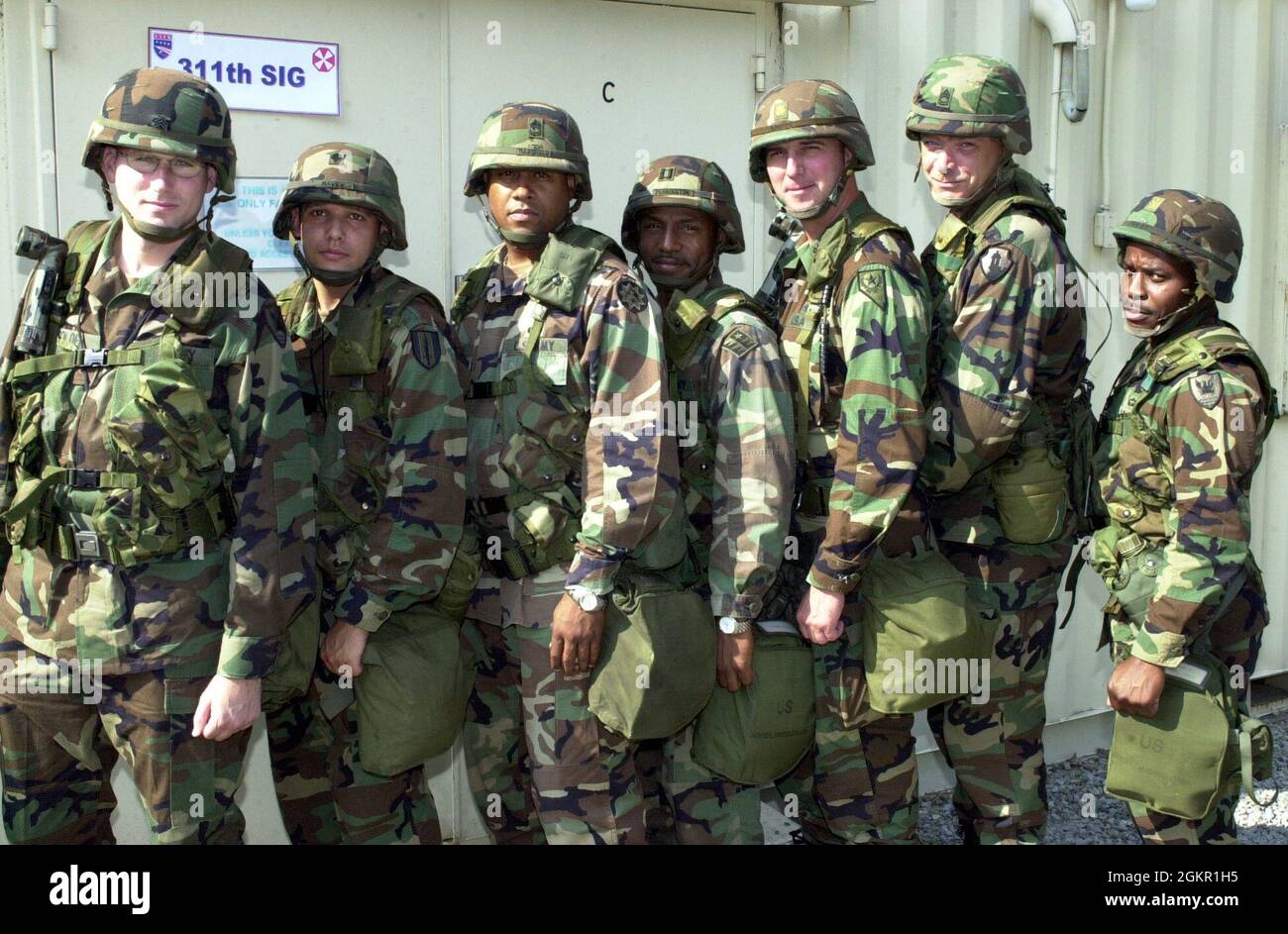 Soldiers at Command Post Oscar (Camp Walker), Korea, during Exercise ...