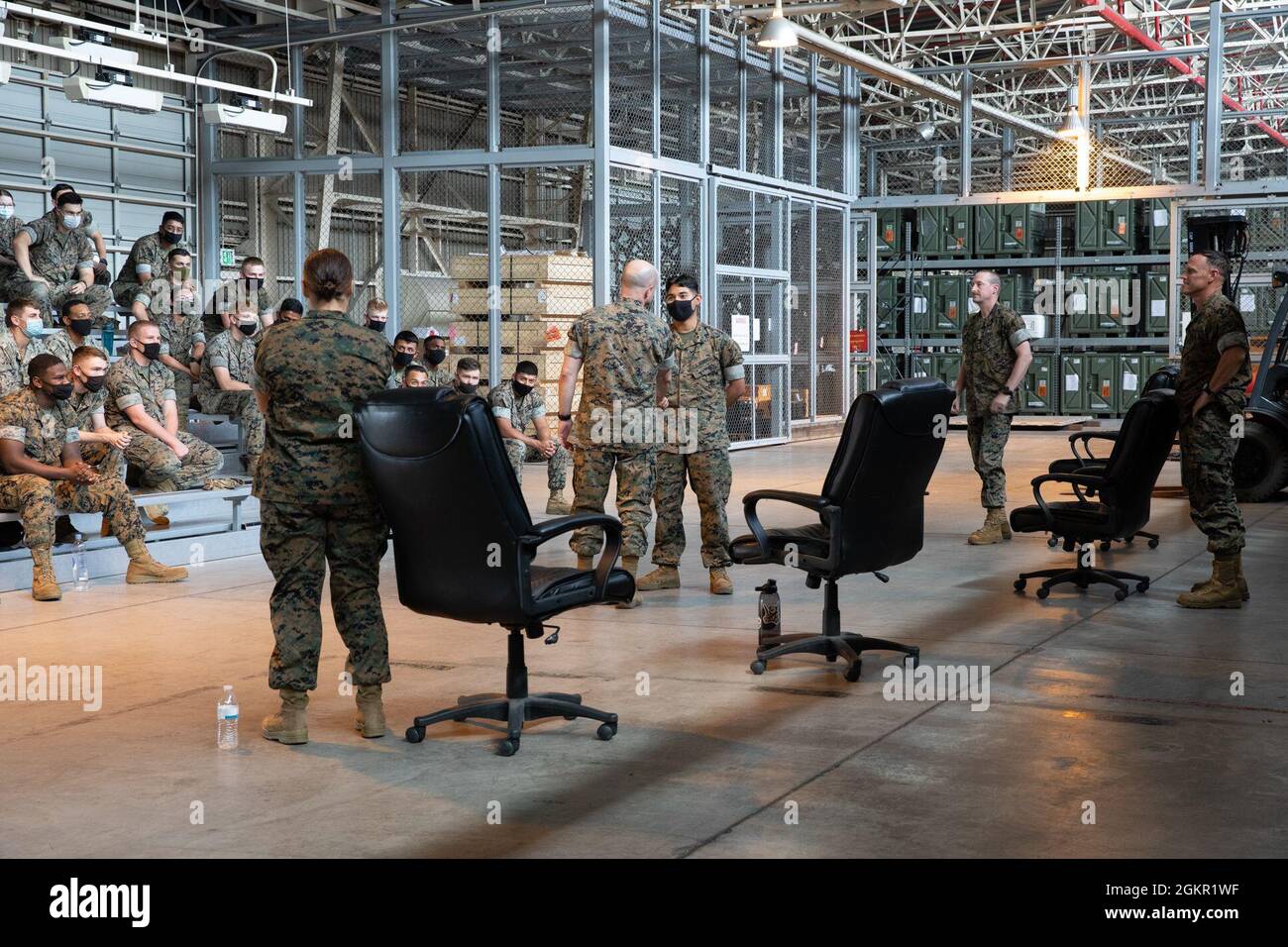 U.S. Marine Corps Pfc. Nicholas Munoz (left), a Marine Corps ...