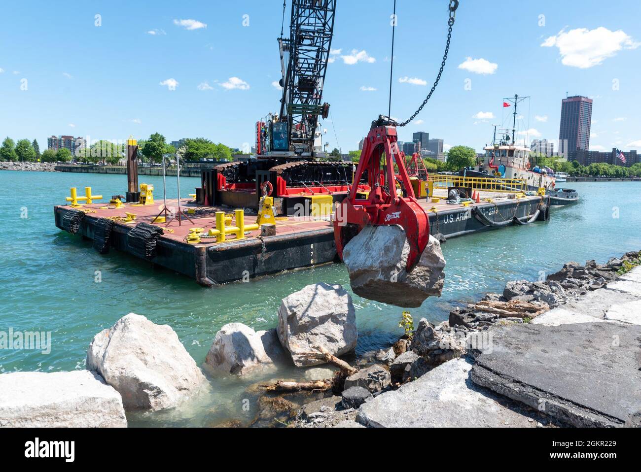 The U.S. Army Corps of Engineers Buffalo District's floating plant and ...