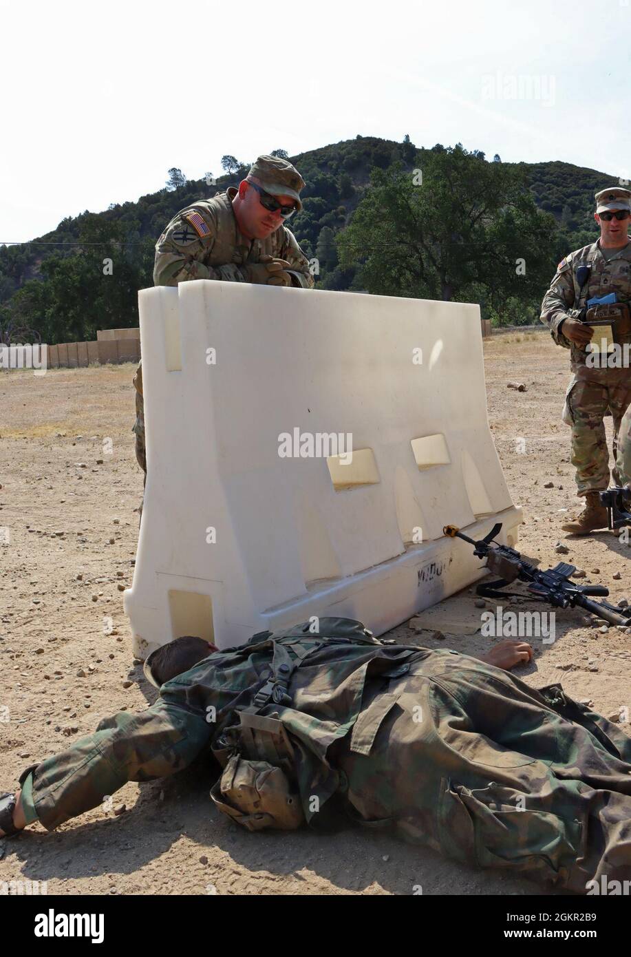 U.S. Army Indiana National Guardsman Sgt. 1st Class Casey Little, with ...