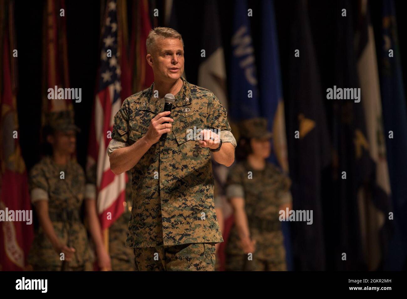 U.S. Marine Corps Col. Derek Brannon, Marine Aircraft Group (MAG) 12 ...