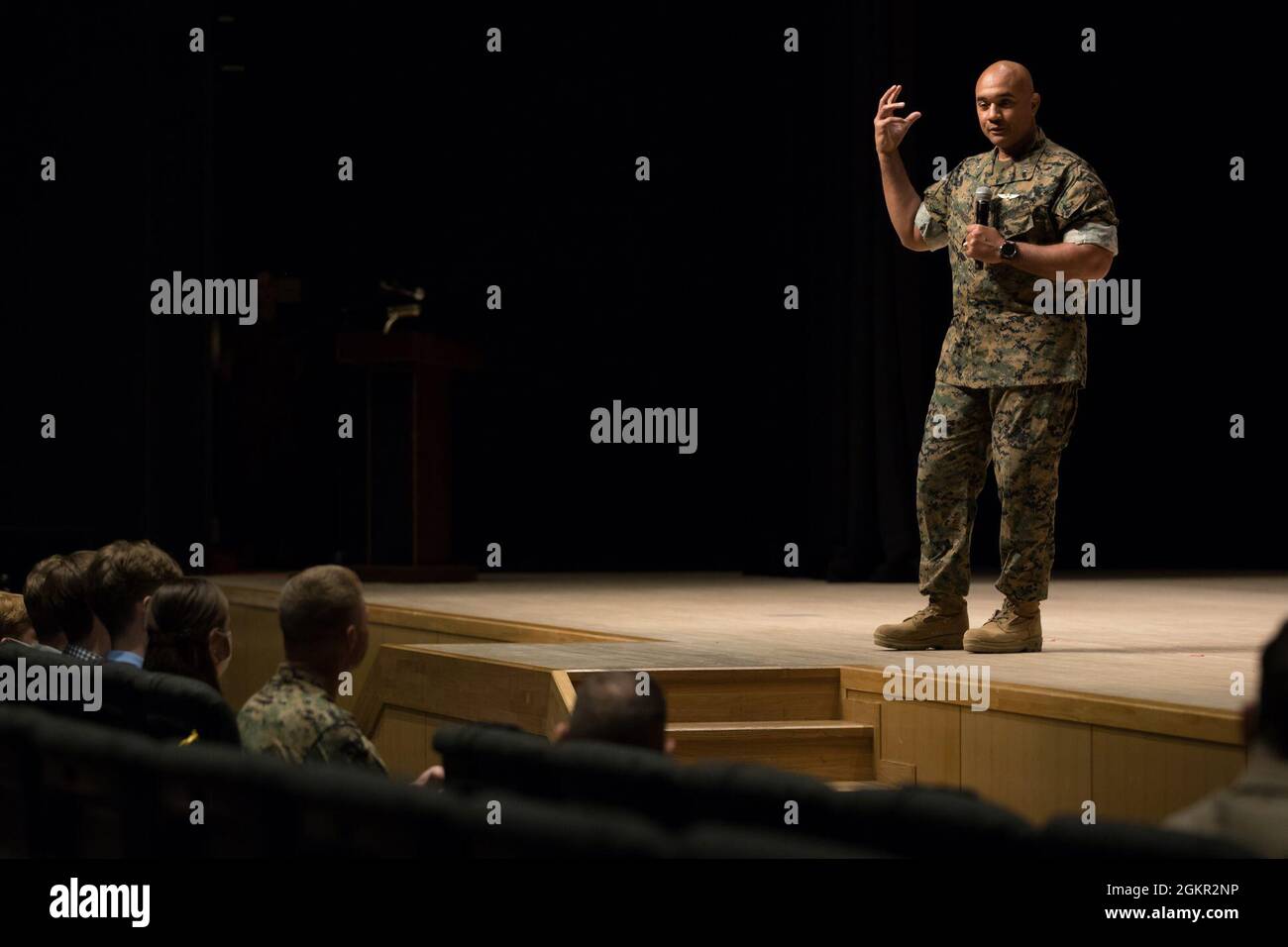 U.S. Marine Corps Brig. Gen. Brian Cavanaugh, 1st Marine Aircraft Wing ...