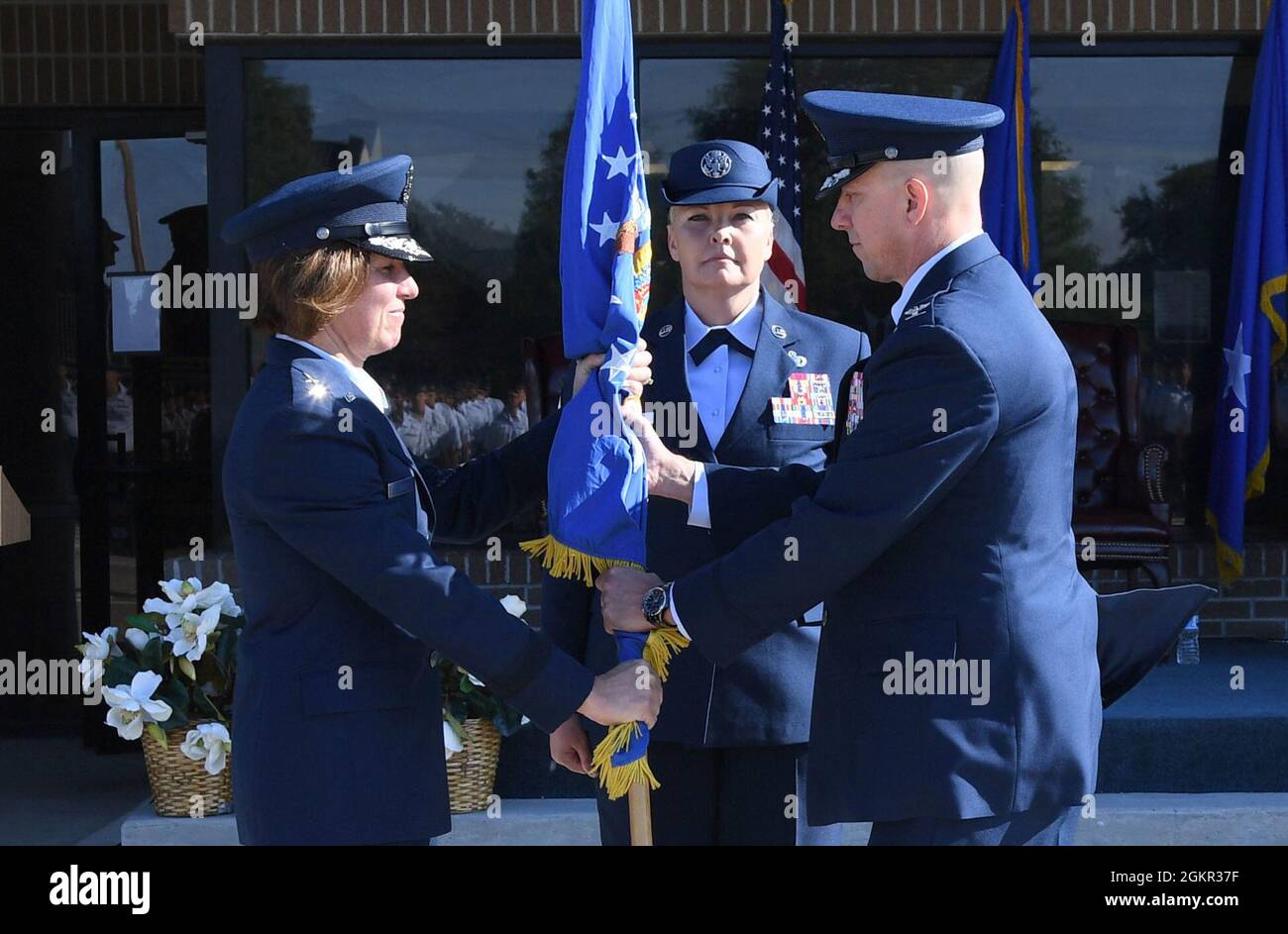 U.S. Air Force Maj. Gen. Andrea Tullos, Second Air Force commander ...