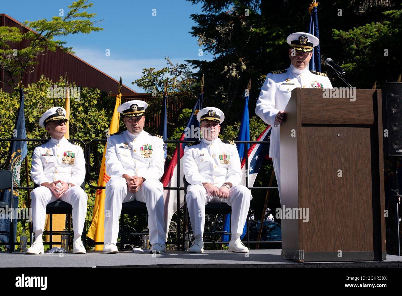SILVERDALE, Wash. - Capt. Chas McLenithan, commodore, Submarine ...