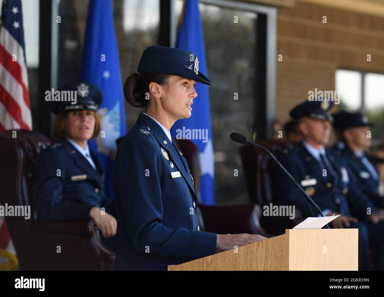 U.S. Air Force Col. Heather Blackwell, outgoing 81st Training Wing ...