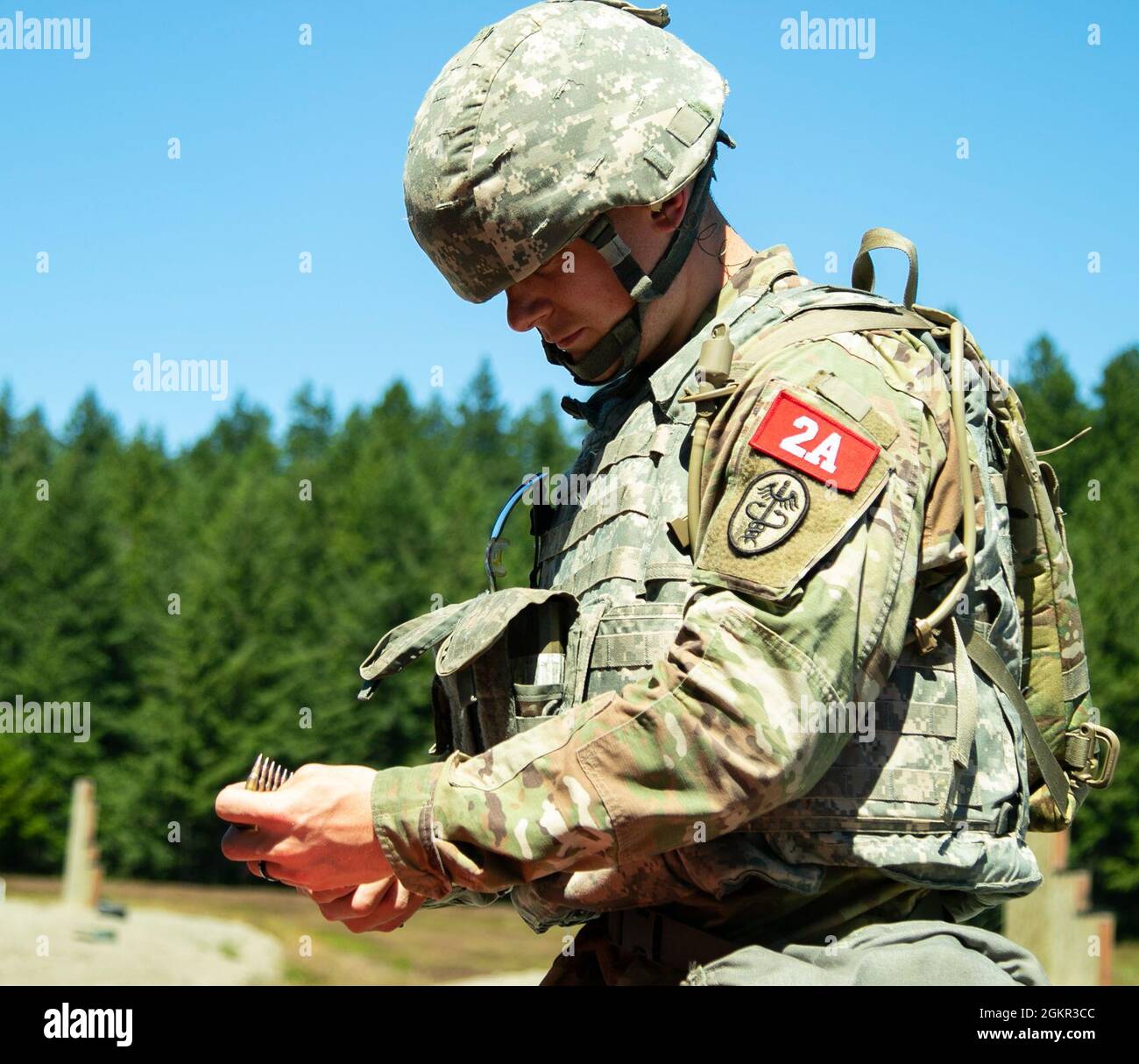 Sgt. Zachariah Storm, a combat medic specialist assigned to U.S. Army ...