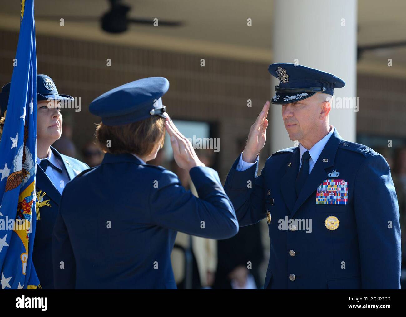 U.S. Air Force Col. William Hunter, 81st Training Wing commander ...