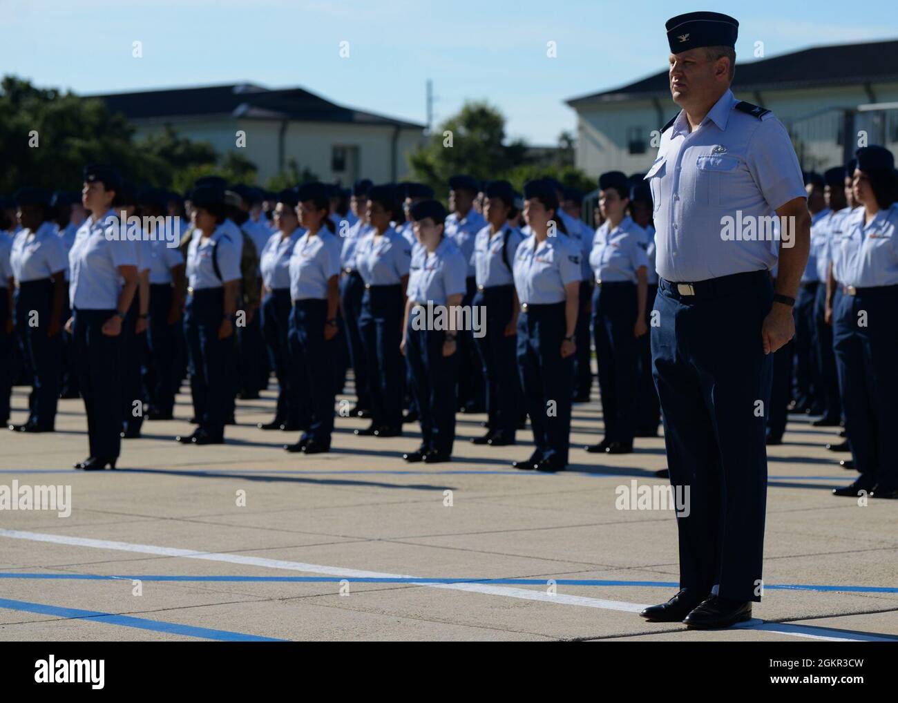 Airmen from the 81st Training Group stand in formation during the 81st ...