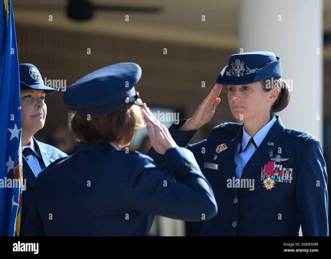 U.S. Air Force Col. Heather Blackwell, outgoing 81st Training Wing ...