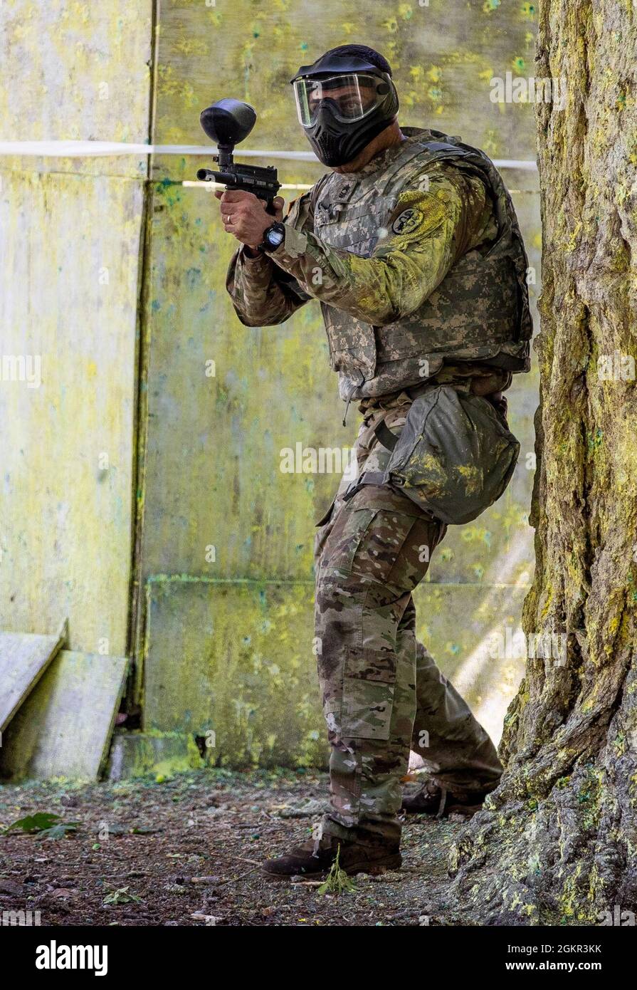 Master Sgt. Andrew Ruff, from Madigan Army Medical Center, engages the ...