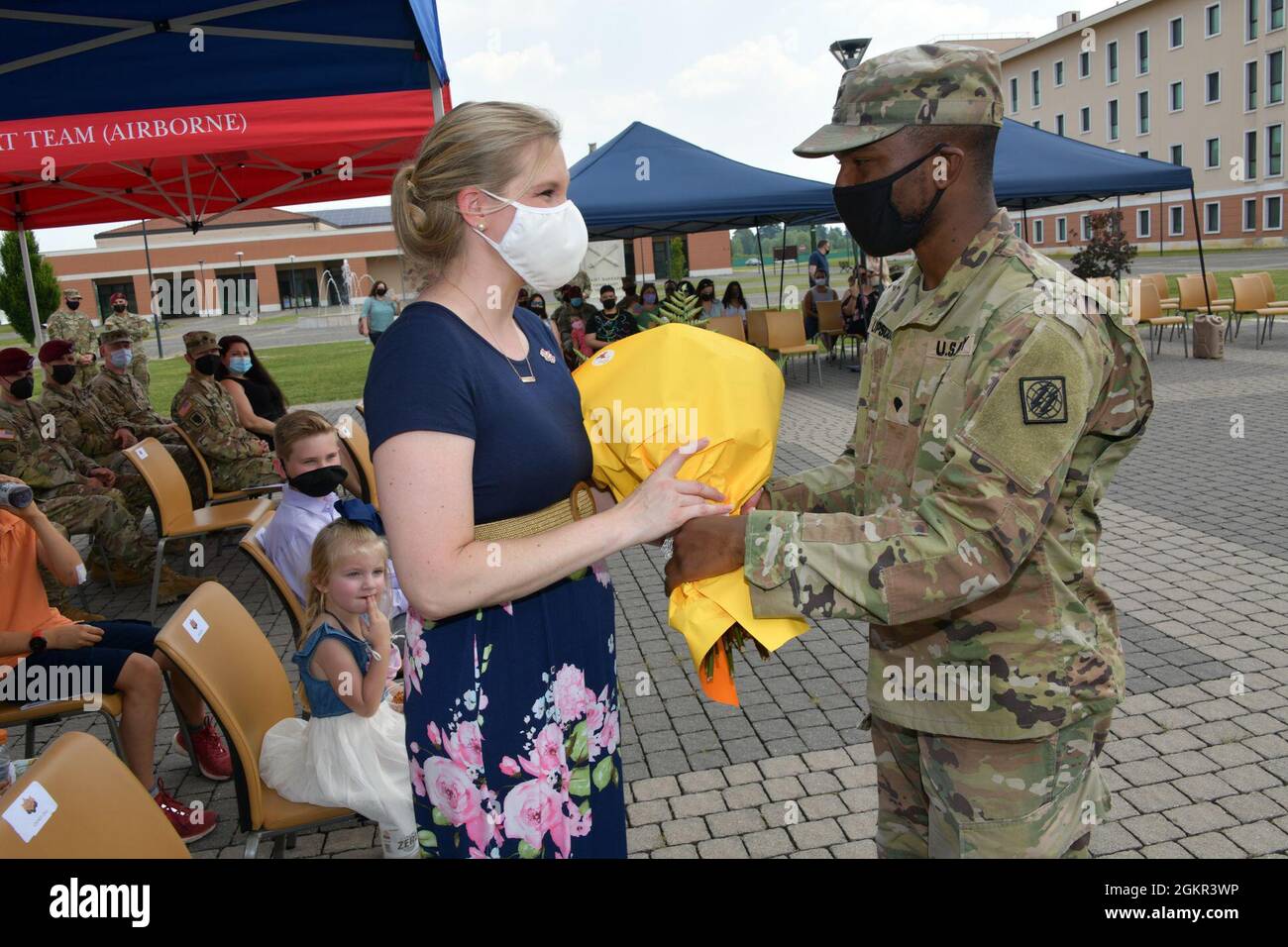 Mrs. Lindsey Zisa, wife to Lt. Col. Daniel N. Zisa, incoming commander ...