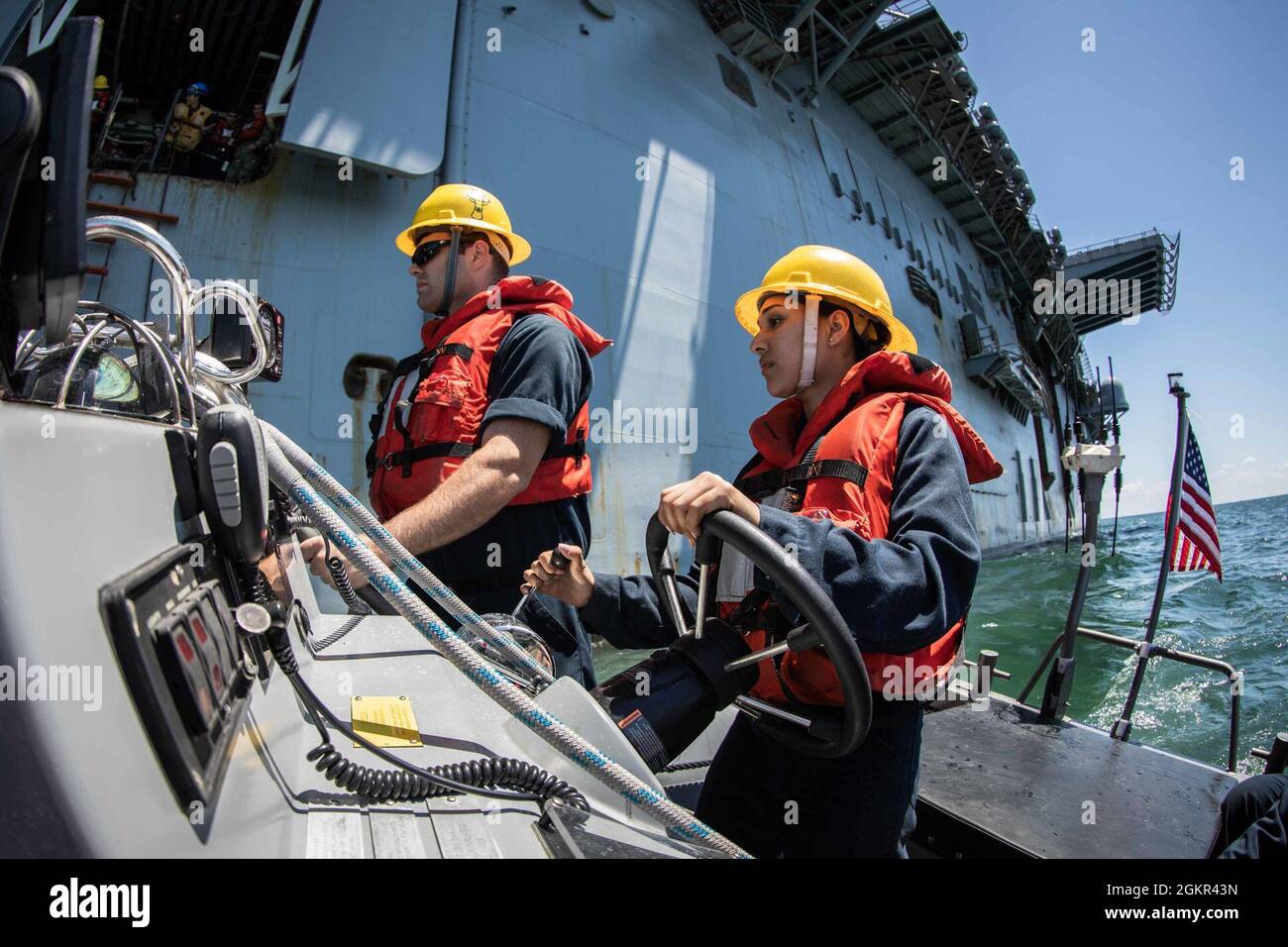 210617-N-TP544-2080 ATLANTIC OCEAN (June 17, 2021) Boatswain's Mate 1st ...