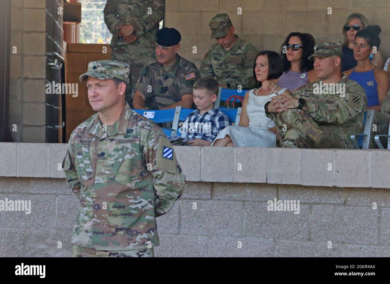Lt. Col. Kelly M. McCay, outgoing Headquarters, Headquarters Battalion ...
