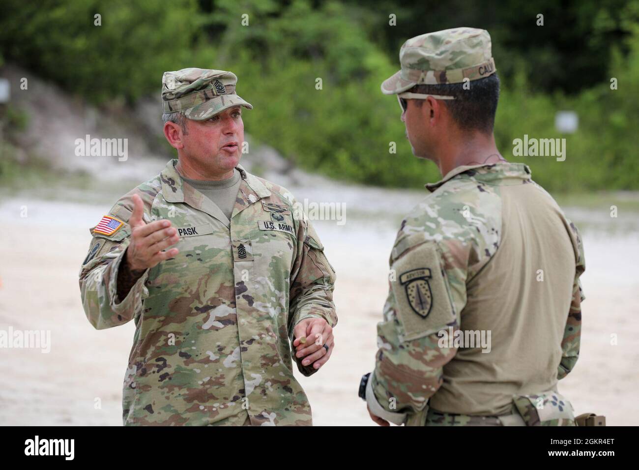 U.S. Army Sgt. Maj. Jasen Pask, Florida Army National Guard 53rd ...