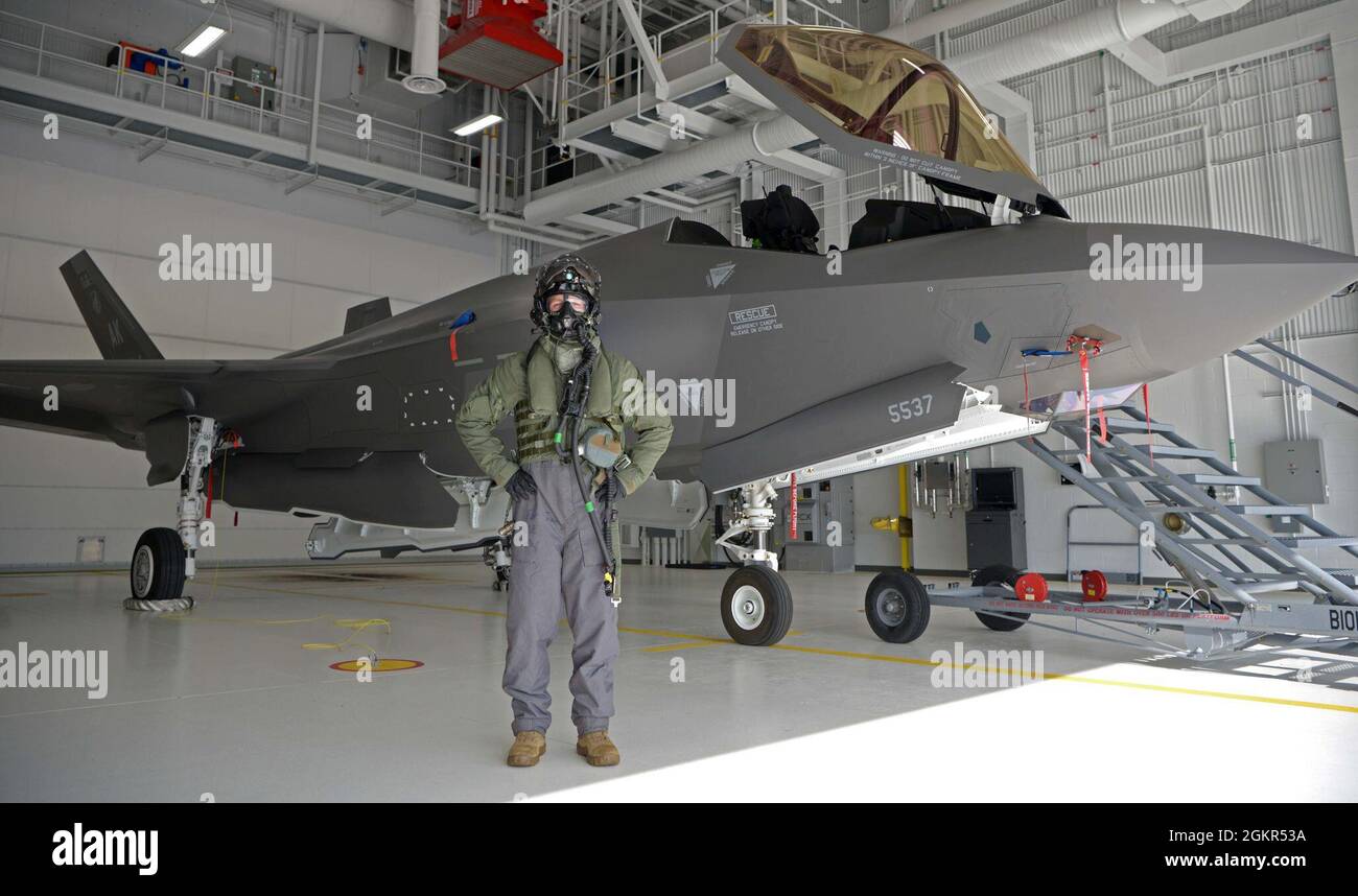 U.S. Air Force Capt. Kyle Flynn, a 356th Fighter Squadron F-35A ...