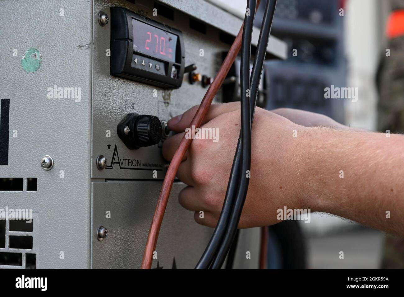 A U.S. Air Force 33rd Maintenance Squadron aerospace ground equipment ...