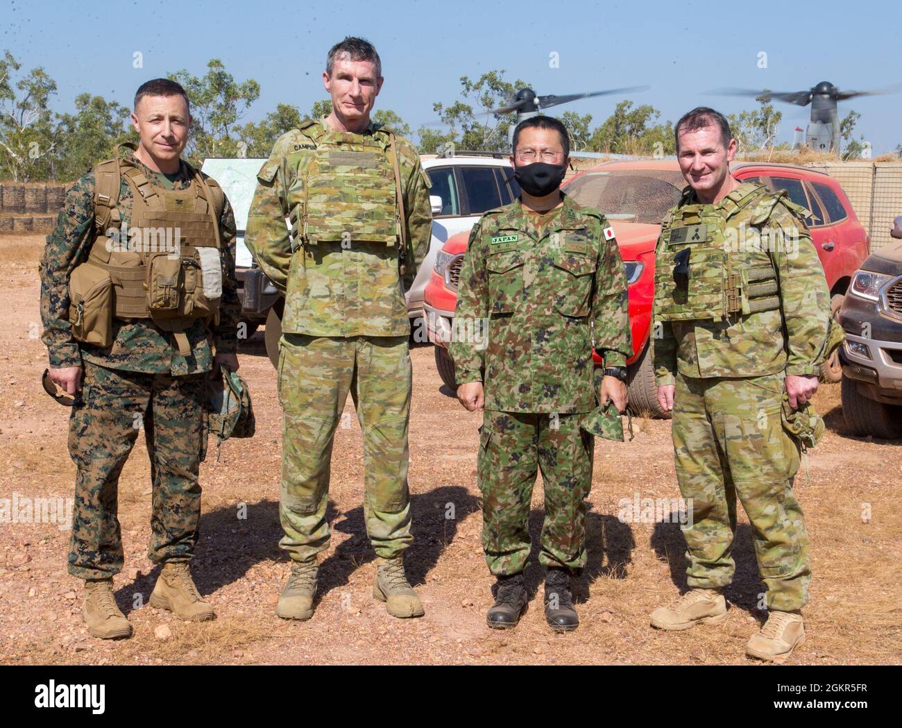 From left to right: U.S. Marine Corps Col. David Banning, commanding ...